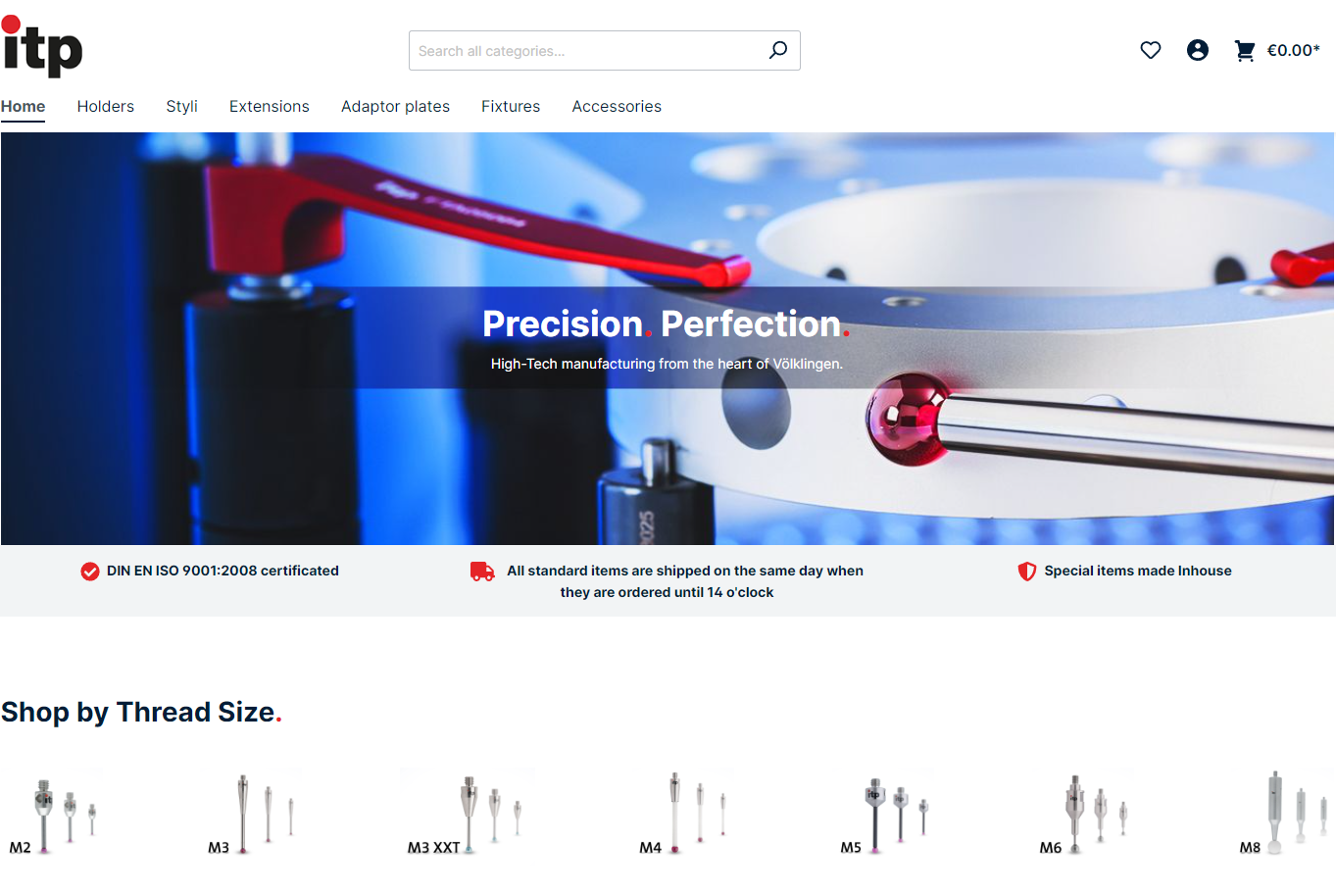 itp - Präzisionselemente für die industrielle Messtechnik